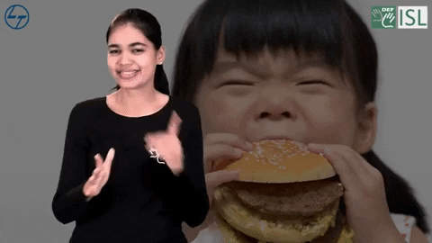 Sign Language Gluttony GIF by ISL Connect - Find & Share on GIPHY