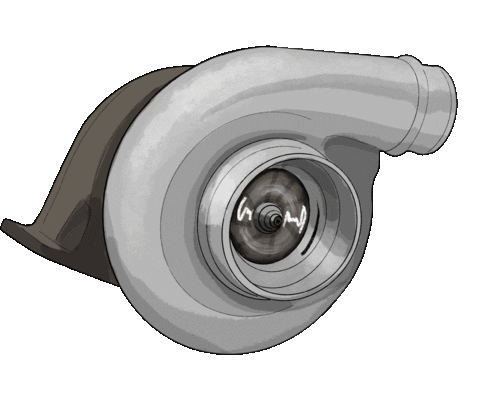 Turbocharger Working Gif