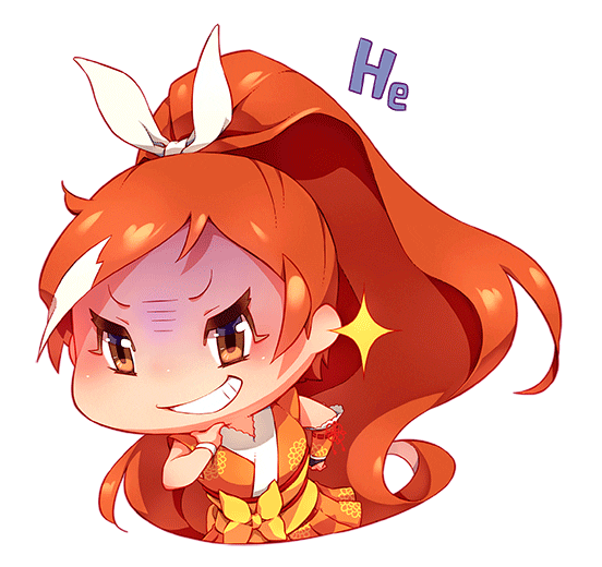 Anime Girl Mischief Sticker by Crunchyroll for iOS & Android | GIPHY