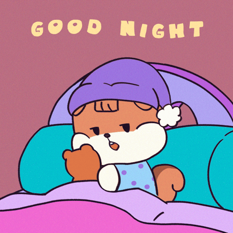 Tired Good Night GIF by Muffin & Nuts - Find & Share on GIPHY