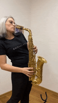 Playing Saxophone Gif