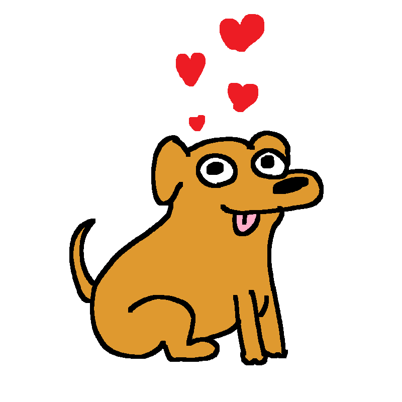 Dog Love Sticker by Lloyd Davies for iOS & Android | GIPHY