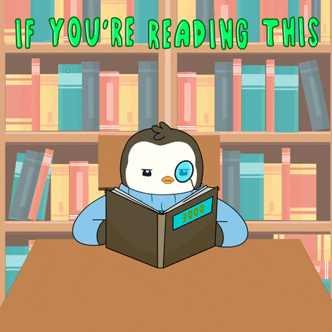 Reading Read GIF by Pudgy Penguins - Find & Share on GIPHY