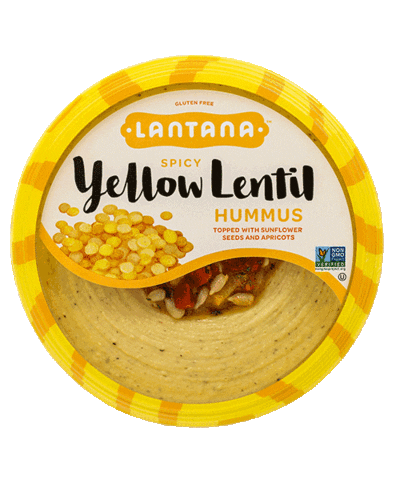 Yellow Lentil Hummus Sticker by Lantana Foods for iOS & Android | GIPHY