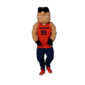 March Madness Rudy Sticker by University of Dayton for iOS & Android ...