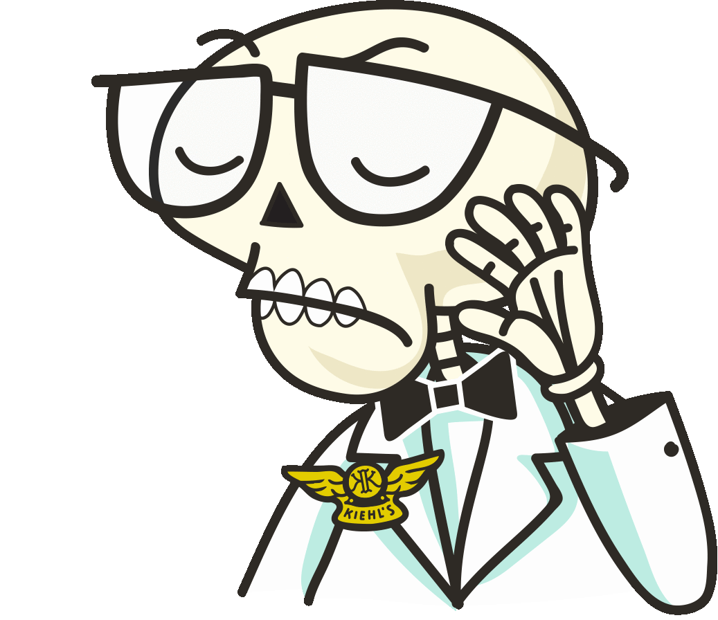 Mr Bones No Sticker by Kiehl’s Global for iOS & Android | GIPHY