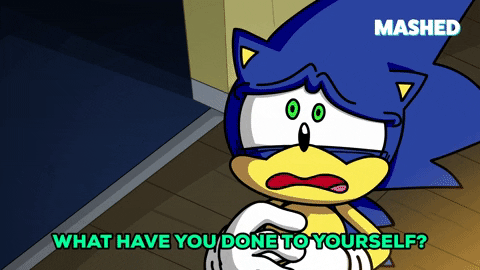 Scared Sonic The Hedgehog GIF by Mashed - Find & Share on GIPHY
