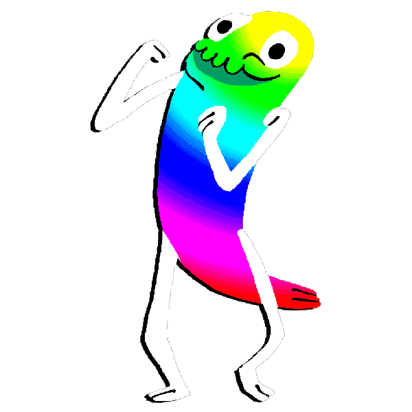 Rainbow Frog Gif Transparent