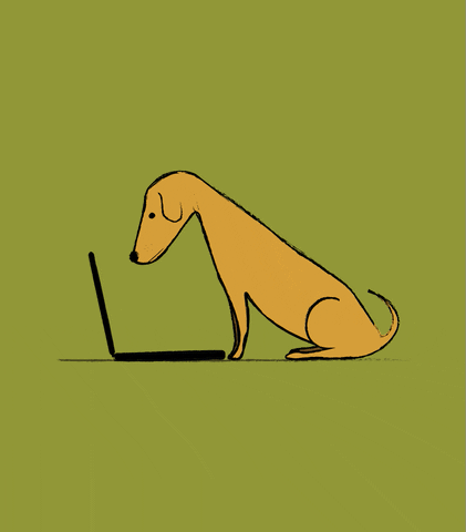 Art Dog GIF by Sam Omo - Find & Share on GIPHY