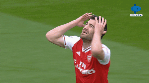 Sad Arsenal GIF by MolaTV - Find & Share on GIPHY