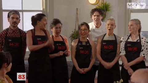 Happy Team GIF by My Kitchen Rules - Find & Share on GIPHY
