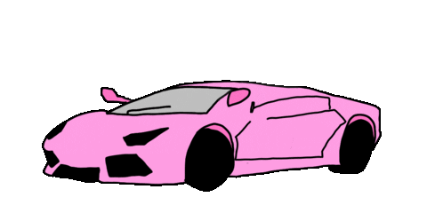Pink Car Sticker by 1900BADDEST for iOS & Android | GIPHY