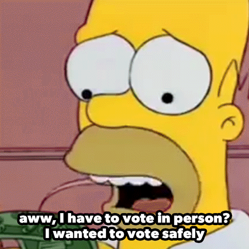 Register To Vote The Simpsons GIF by INTO ACTION - Find & Share on GIPHY