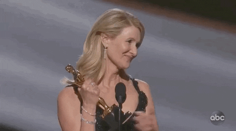 Laura Dern Oscars GIF by The Academy Awards - Find & Share on GIPHY