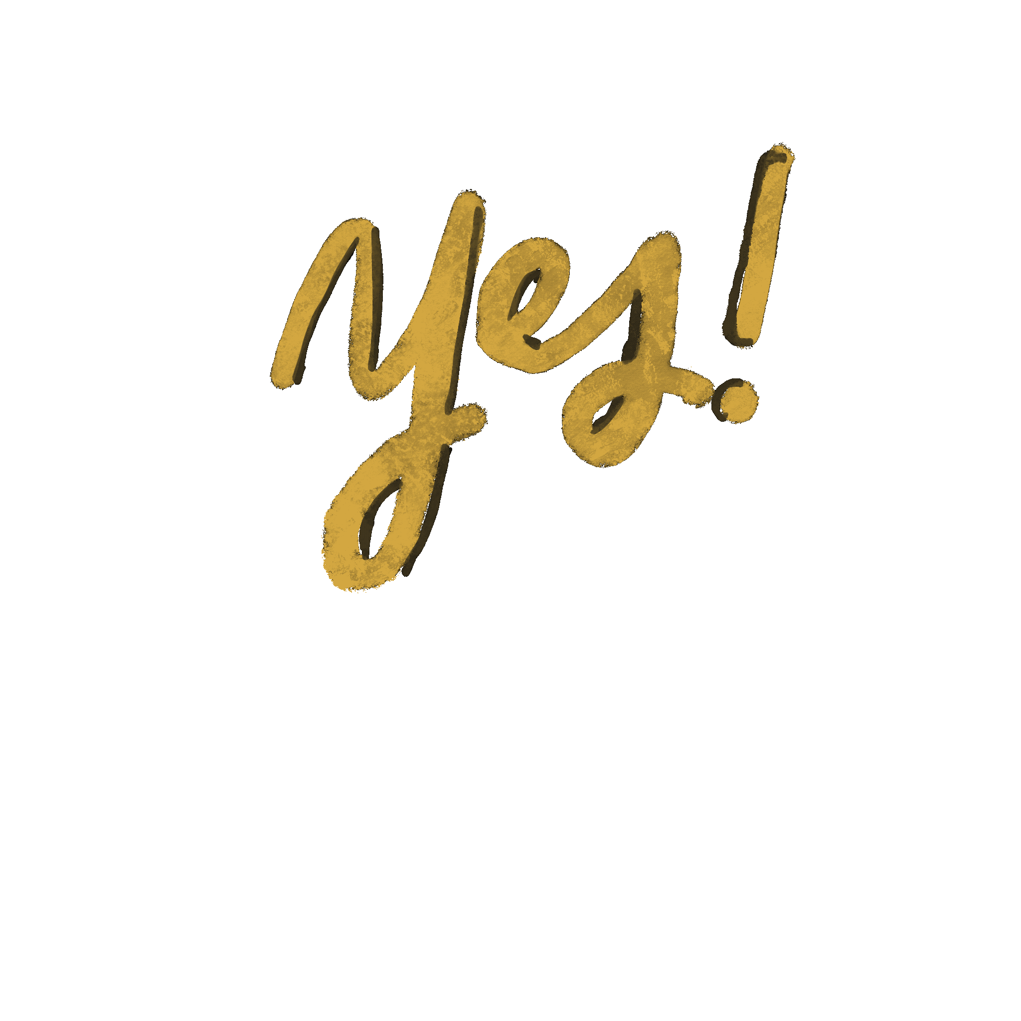 Words Yes Sticker by Britt. Does. Design for iOS & Android | GIPHY