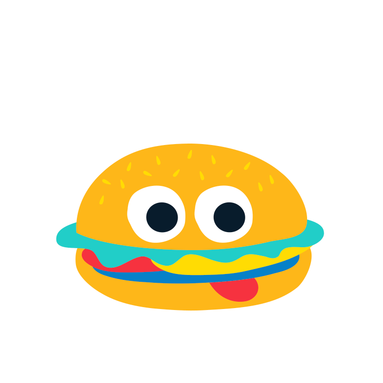 Jump Burger Sticker by OMYMAISON for iOS & Android | GIPHY