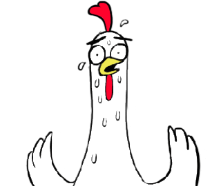 Chicken Attack GIF by happydog - Find & Share on GIPHY