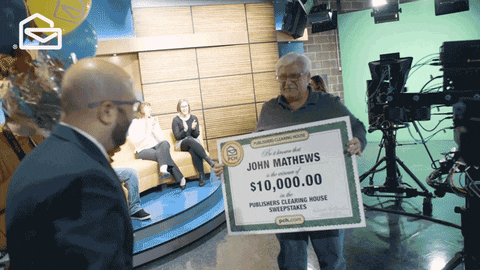 Winner Smile GIF by Publishers Clearing House - Find & Share on GIPHY