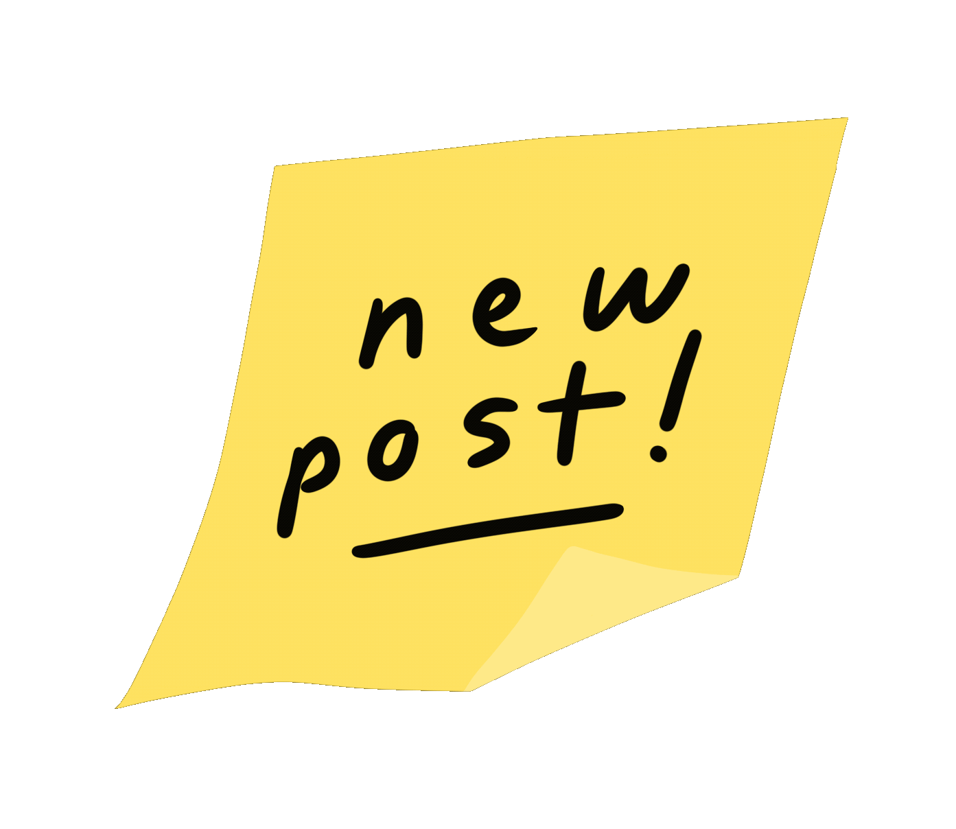 Post It Sticker by Nina Cosford for iOS & Android | GIPHY