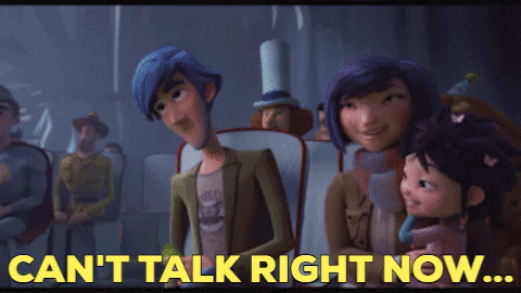 Cant-talk-right-now GIFs - Get the best GIF on GIPHY