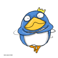 Dancing Claymation Penguin Gif