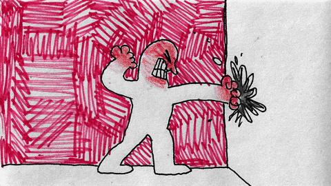 Punching Wall GIFs - Get the best GIF on GIPHY