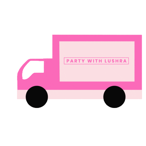Pink Delivery Truck Clipart