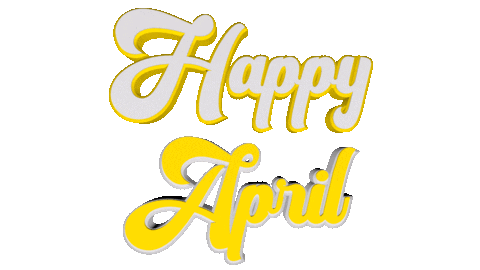 Happy April Sticker by OpticalArtInc. for iOS & Android | GIPHY