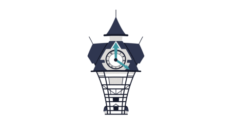 Stratford Clocktower Sticker by Taranaki NZ for iOS & Android | GIPHY