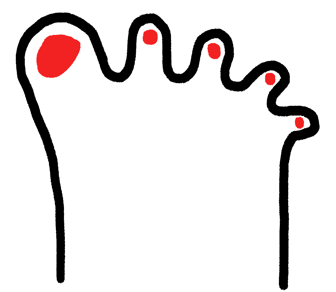 Wiggle Foot Sticker by whee for iOS & Android | GIPHY