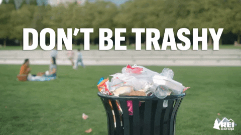 Garbage Optoutside GIF by REI - Find & Share on GIPHY