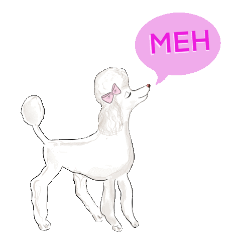 Meh Dog Sticker by The Skinny Confidential for iOS & Android | GIPHY