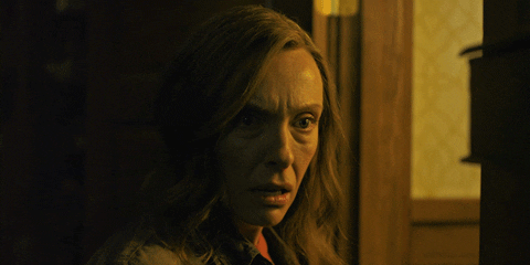 Scared Toni Collette GIF by A24 - Find & Share on GIPHY