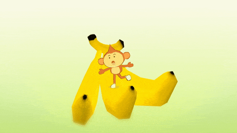 Happy Monkey GIF by Aya Kneitner - Find & Share on GIPHY