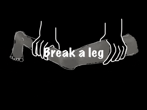 Break A Leg Theater Cartoon