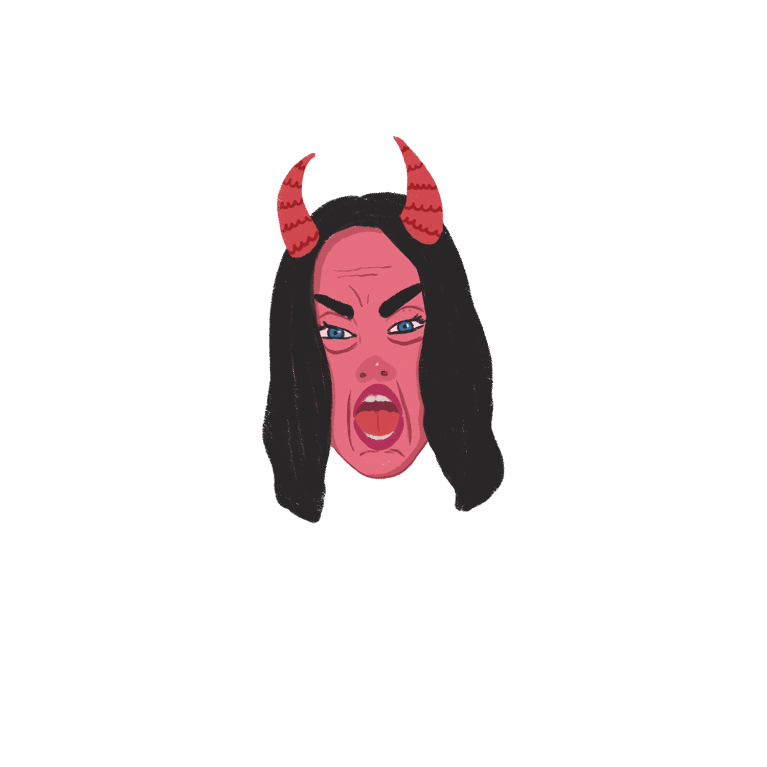 Angry Girl Sticker by Gelyane for iOS & Android | GIPHY