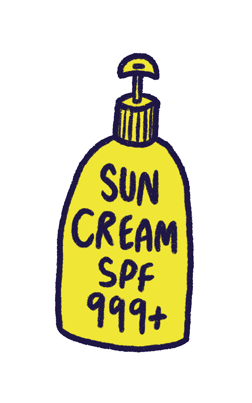 Sun Screen Summer Sticker by hephee for iOS & Android | GIPHY