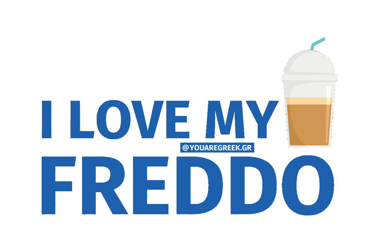 Freddo Cappuccino Frappe Sticker by DU BIST GRIECHE for iOS & Android ...