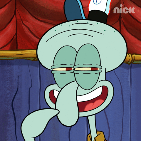 Crazy Squidward Gif