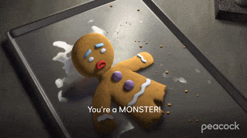 Sad Gingerbread Man Shrek
