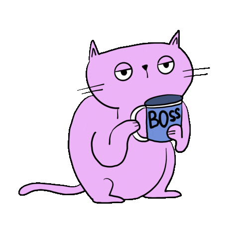 Cats Boss Sticker by Franziska Höllbacher for iOS & Android | GIPHY