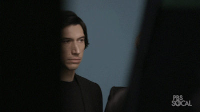 Serious Adam Driver GIF by PBS SoCal - Find & Share on GIPHY