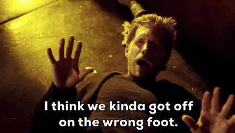 Got-off-on-the-wrong-foot GIFs - Get the best GIF on GIPHY