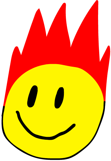 Fire Smile Sticker by Juan Billy for iOS & Android | GIPHY