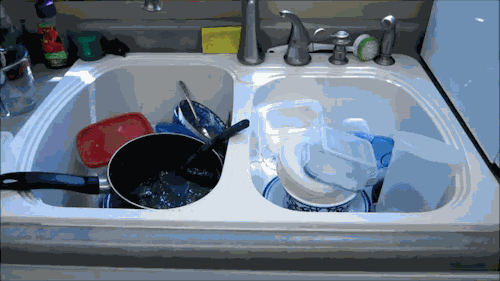 New trending GIF tagged cleaning drill dishes life… | Trending Gifs