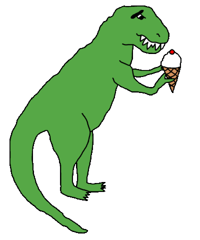 T-Rex Crying Sticker by Angry Duck for iOS & Android | GIPHY