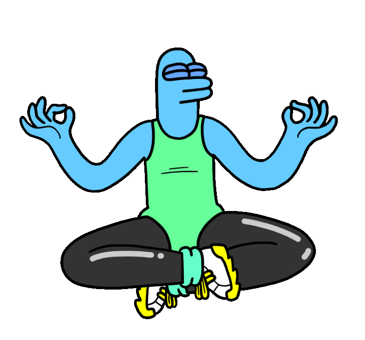 Meditation Wellness Sticker by Jason Clarke for iOS & Android | GIPHY