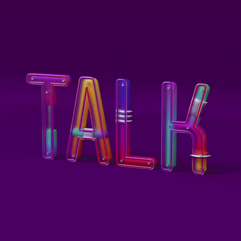 Speak Lets Talk GIF by Noah Camp - Find & Share on GIPHY