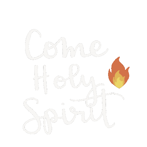 Holy Spirit Flame Sticker by Annunciation Designs for iOS & Android | GIPHY