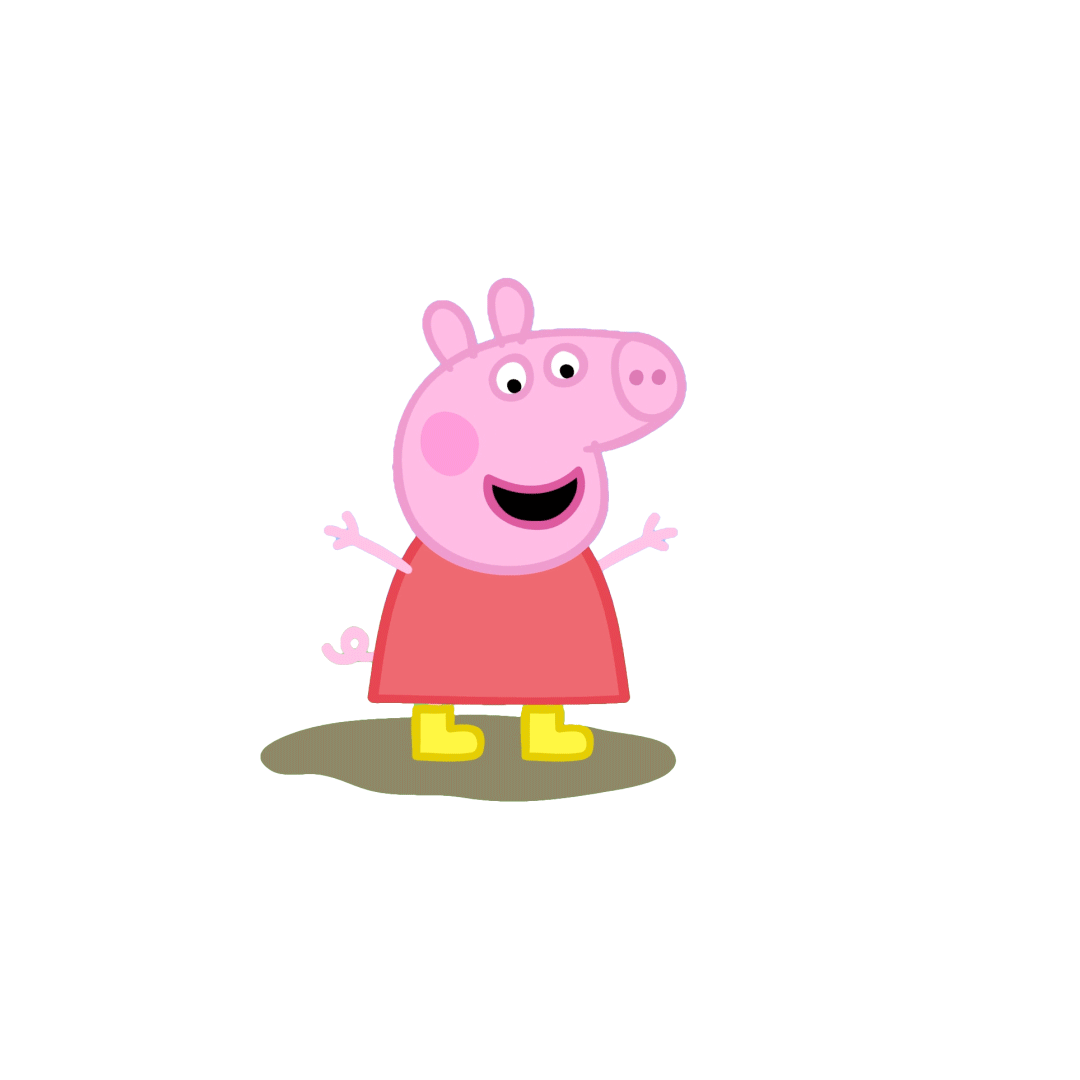 Happy Muddy Puddles Sticker by Peppa Pig for iOS & Android | GIPHY